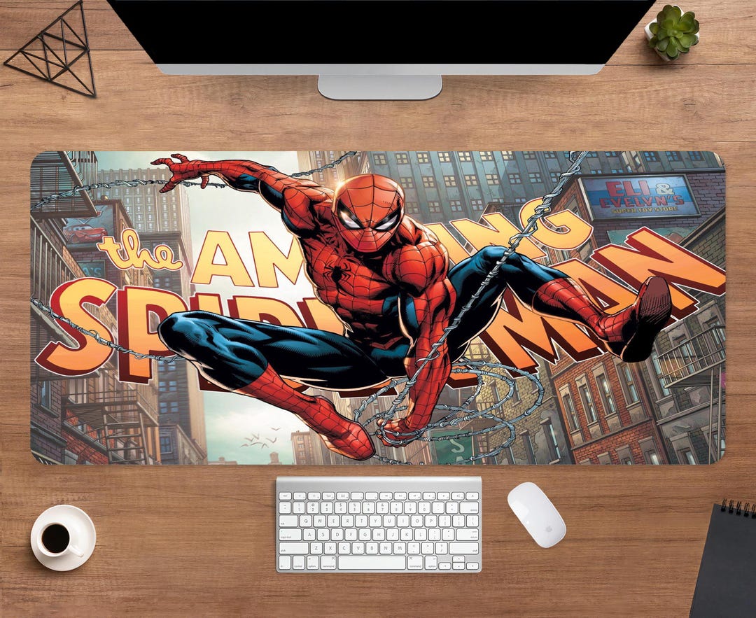 The Amazing Spider-man Comic Desk Mat | Spider-man Mouse Pad | Large ...