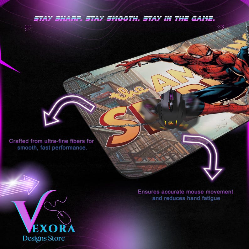 The Amazing Spider-man Comic Desk Mat | Spider-man Mouse Pad | Large ...