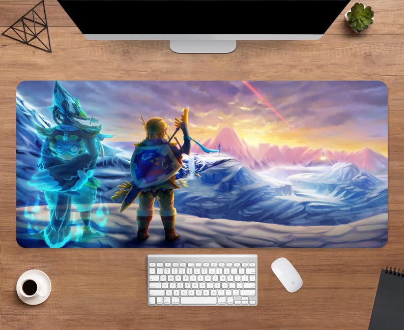 The Legend of Zelda Desk Mat | Breath of the Wild Mouse Pad | Large ...