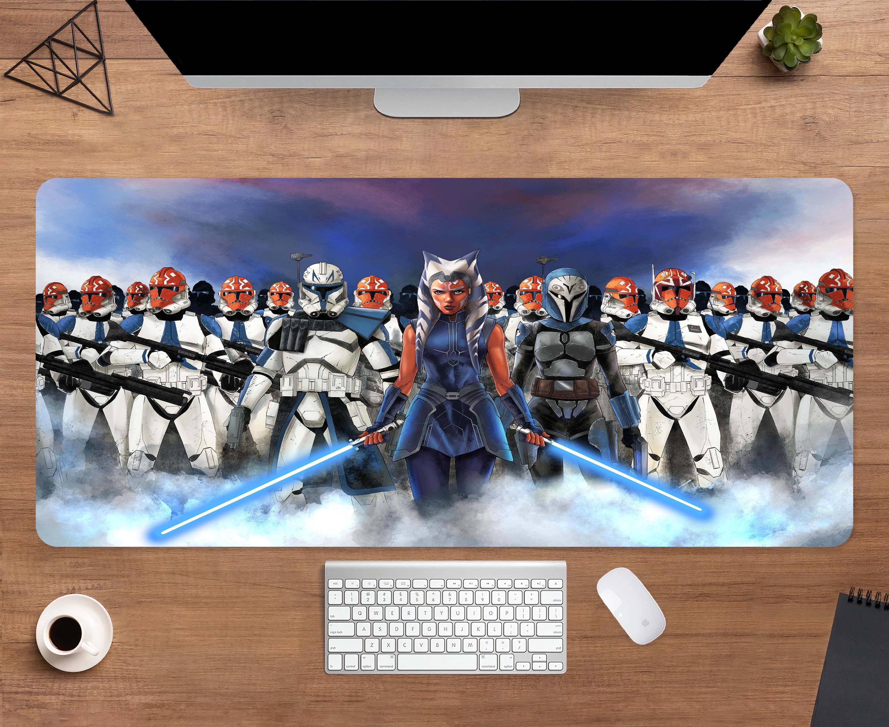 Ahsoka Tano Desk Mat | Star Wars Mouse Pad | Large Desk Pad | Gamer ...