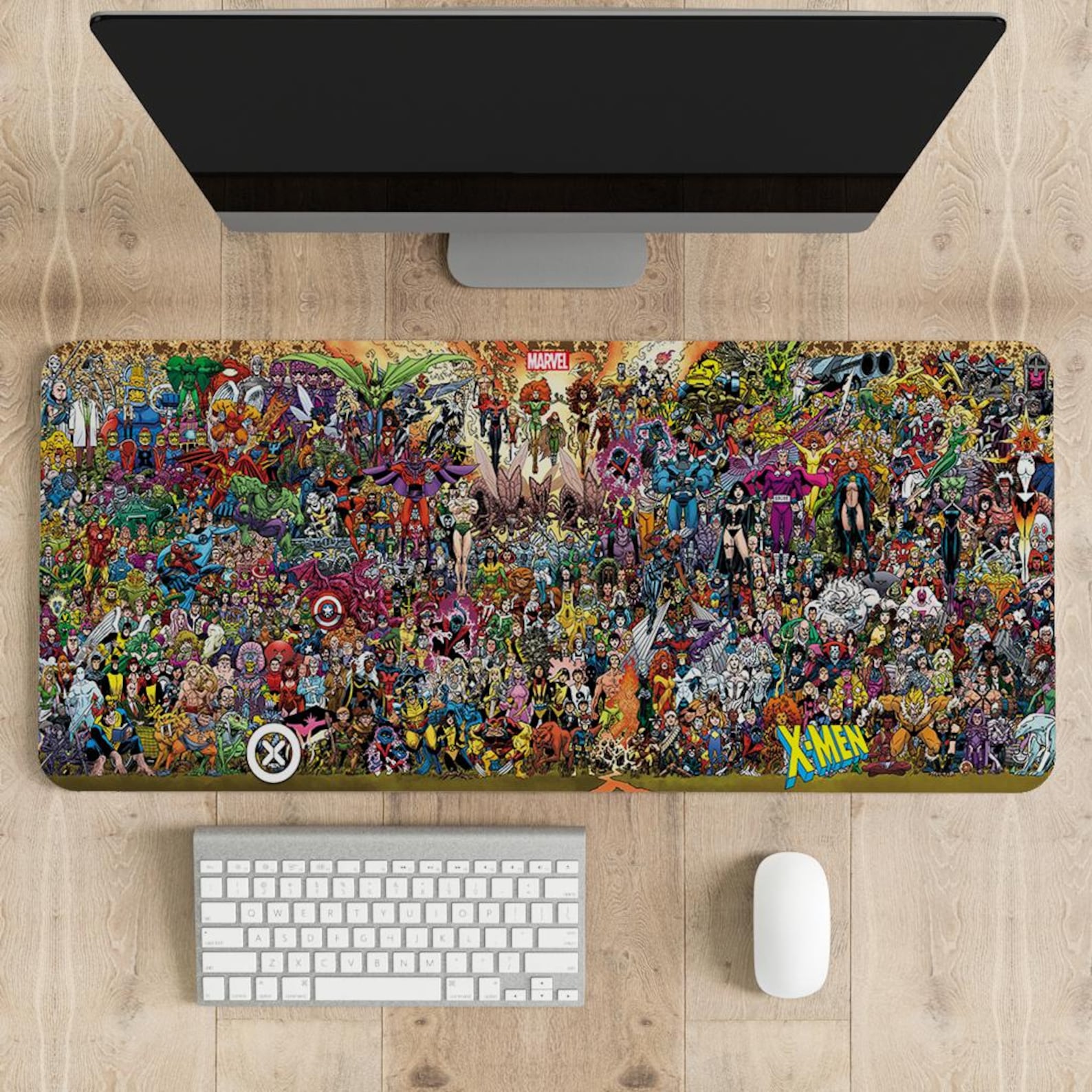 Marvel Characters Desk Mat | X-men Mouse Pad | Large Desk Pad | Movie ...