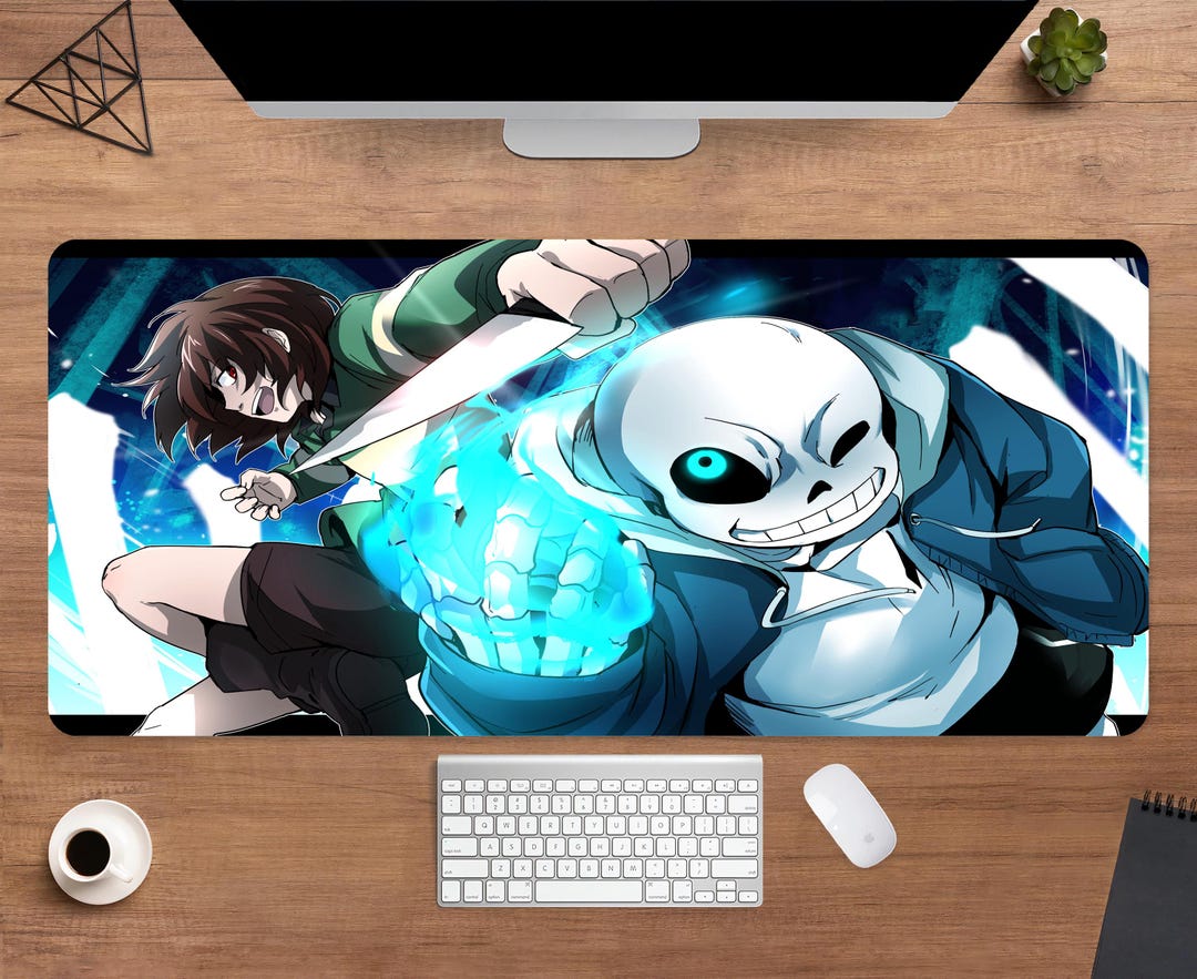 Undertale Desk Mat | Frisk Mouse Pad | Large Desk Pad | Gaming Desk ...