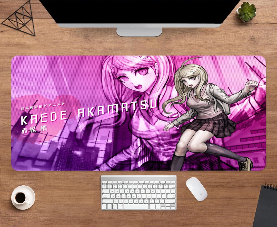 Danganronpa Desk Mat | Kaede Akamatsu Mouse Pad | Large Desk Pad ...