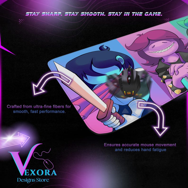 Deltarune Desk Mat | Deltarune Mouse Pad | Large Desk Pad | Gaming Desk ...