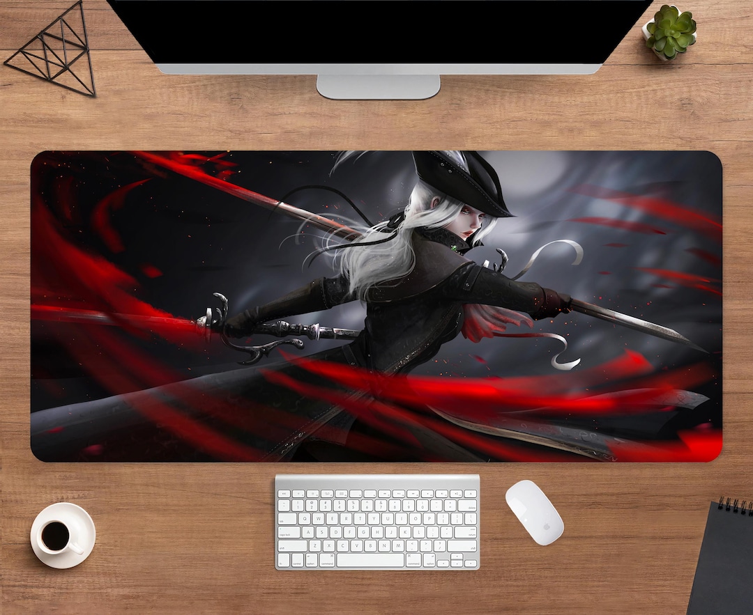 Bloodborne Desk Mat | Lady Maria Mouse Pad | Large Desk Pad | Gaming ...