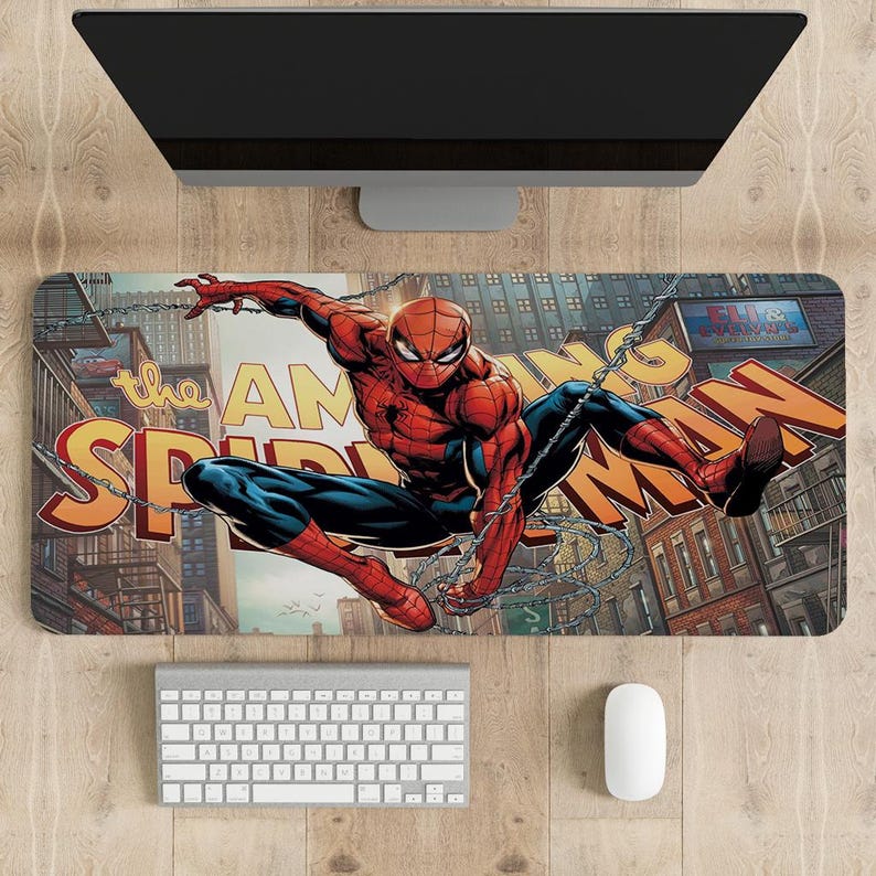 The Amazing Spider-man Comic Desk Mat | Spider-man Mouse Pad | Large ...