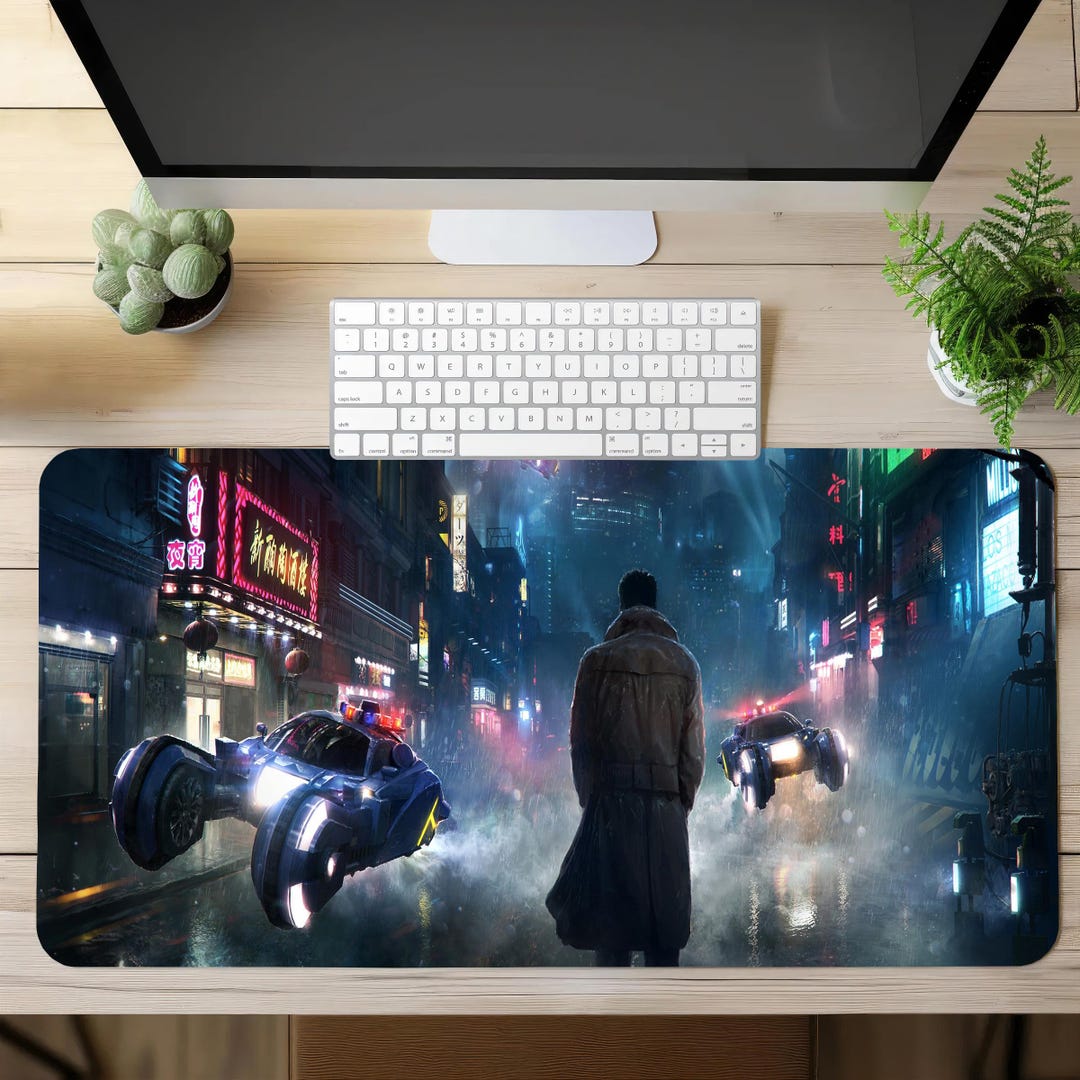 Blade Runner Desk Mat | Blade Runner Mouse Pad | Large Desk Pad | Anime ...