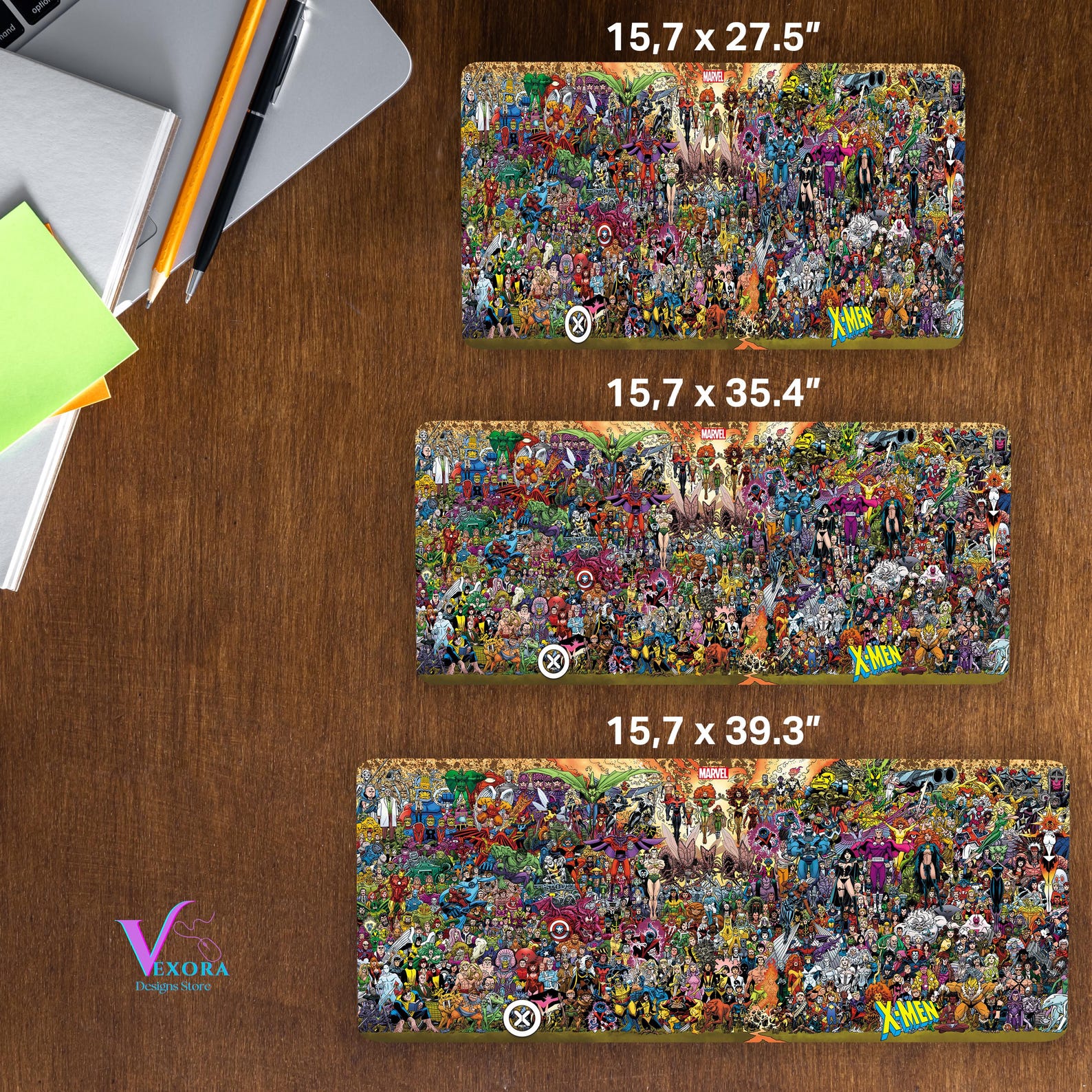 Marvel Characters Desk Mat | X-men Mouse Pad | Large Desk Pad | Movie ...