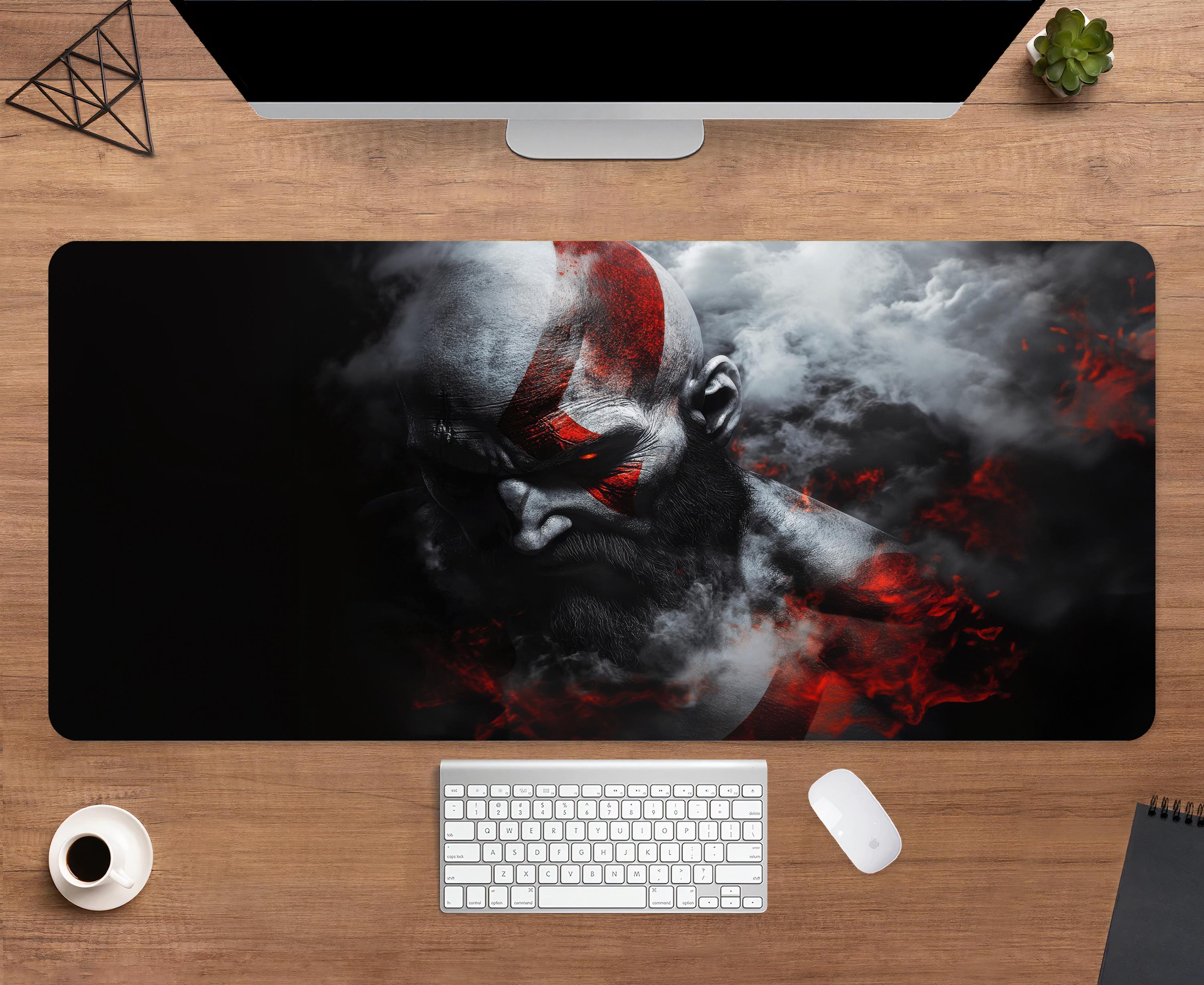 God of War Desk Mat | Kratos Mouse Pad | Atreus Large Desk Pad | Gaming ...
