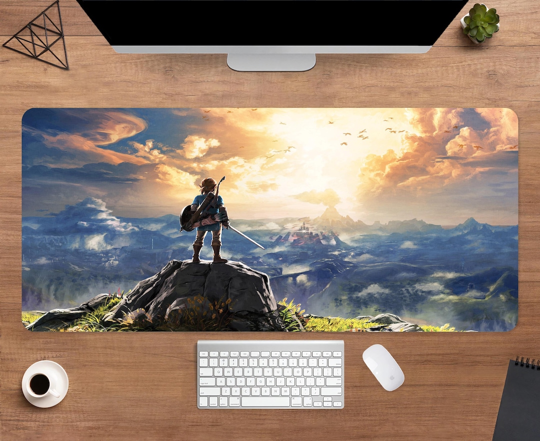 The Legend of Zelda Desk Mat | Breath of the Wild Mouse Pad | Large ...