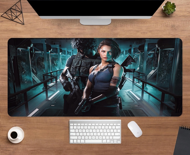 Resident Evil 3 Desk Mat | Jill Valentine Mouse Pad | Large Desk Pad ...