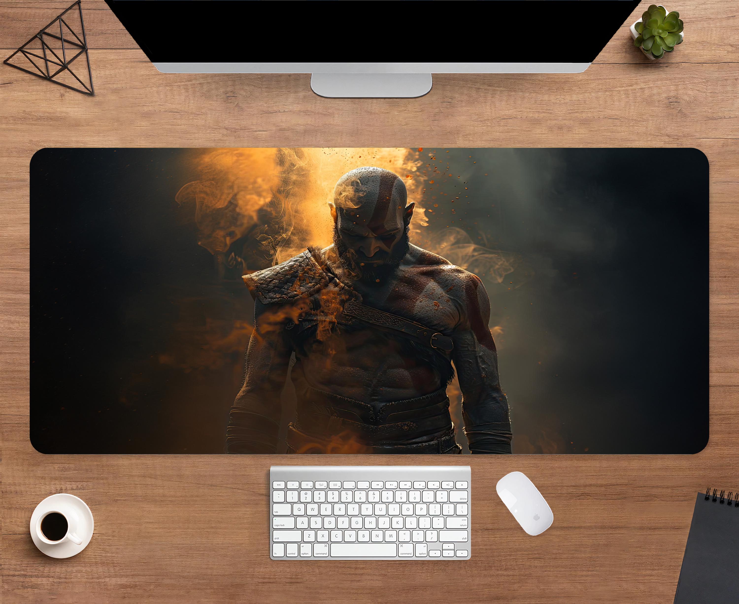 God of War Desk Mat | Kratos Mouse Pad | Atreus Large Desk Pad | Gaming ...