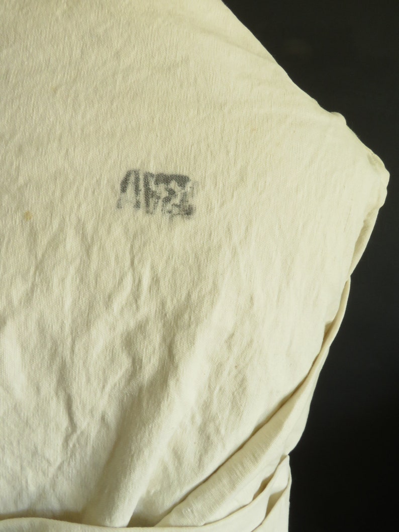 1900s Antique Straitjacket Off-white Canvas Institutional Straight ...
