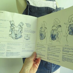 70s Snugli Baby Carrier Vintage Baby Carrier Blue Cotton Wide-wale ...