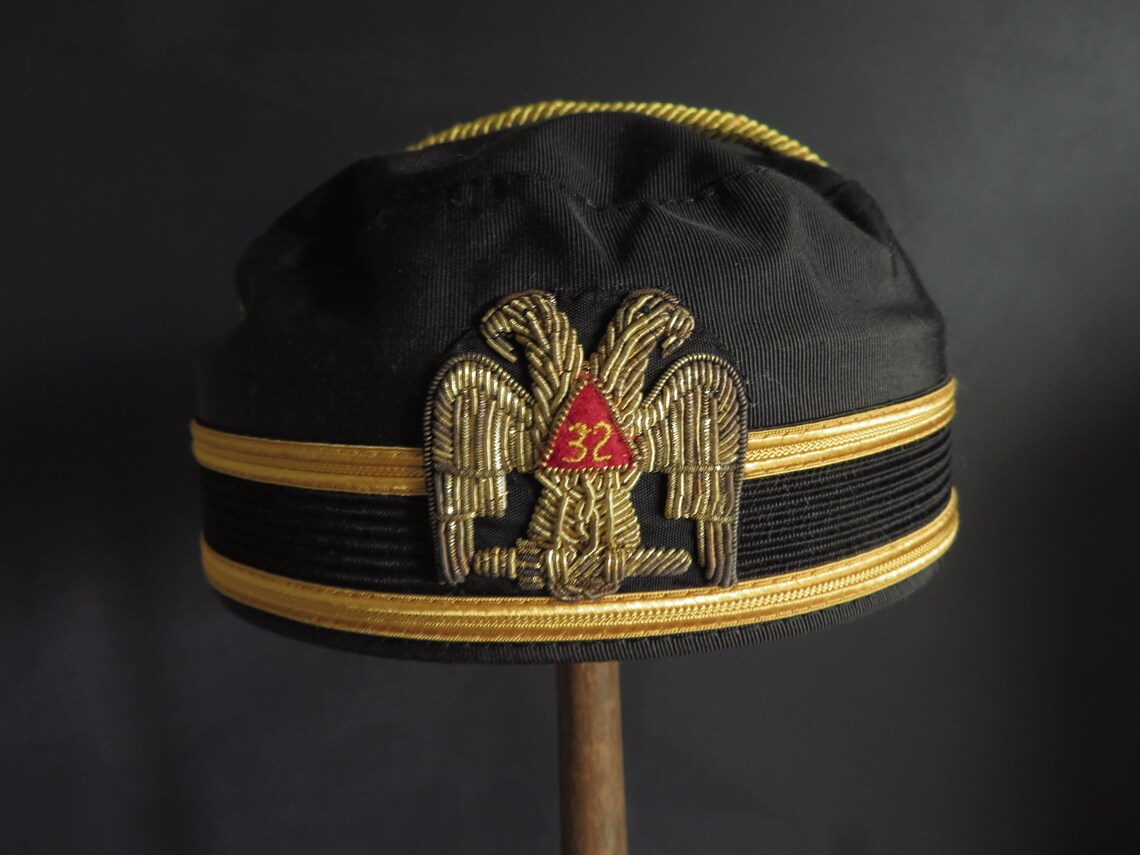 Antique Mason Cap W/case 32 Degree Masonic Scottish Rite | Etsy