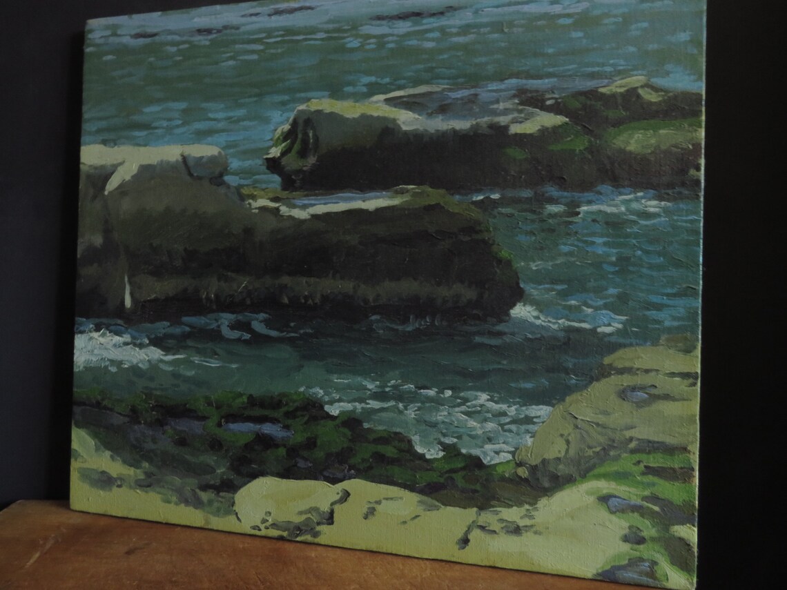 70s Peter Loftus Rare Early Work Santa Cruz Coast Landscape - Etsy