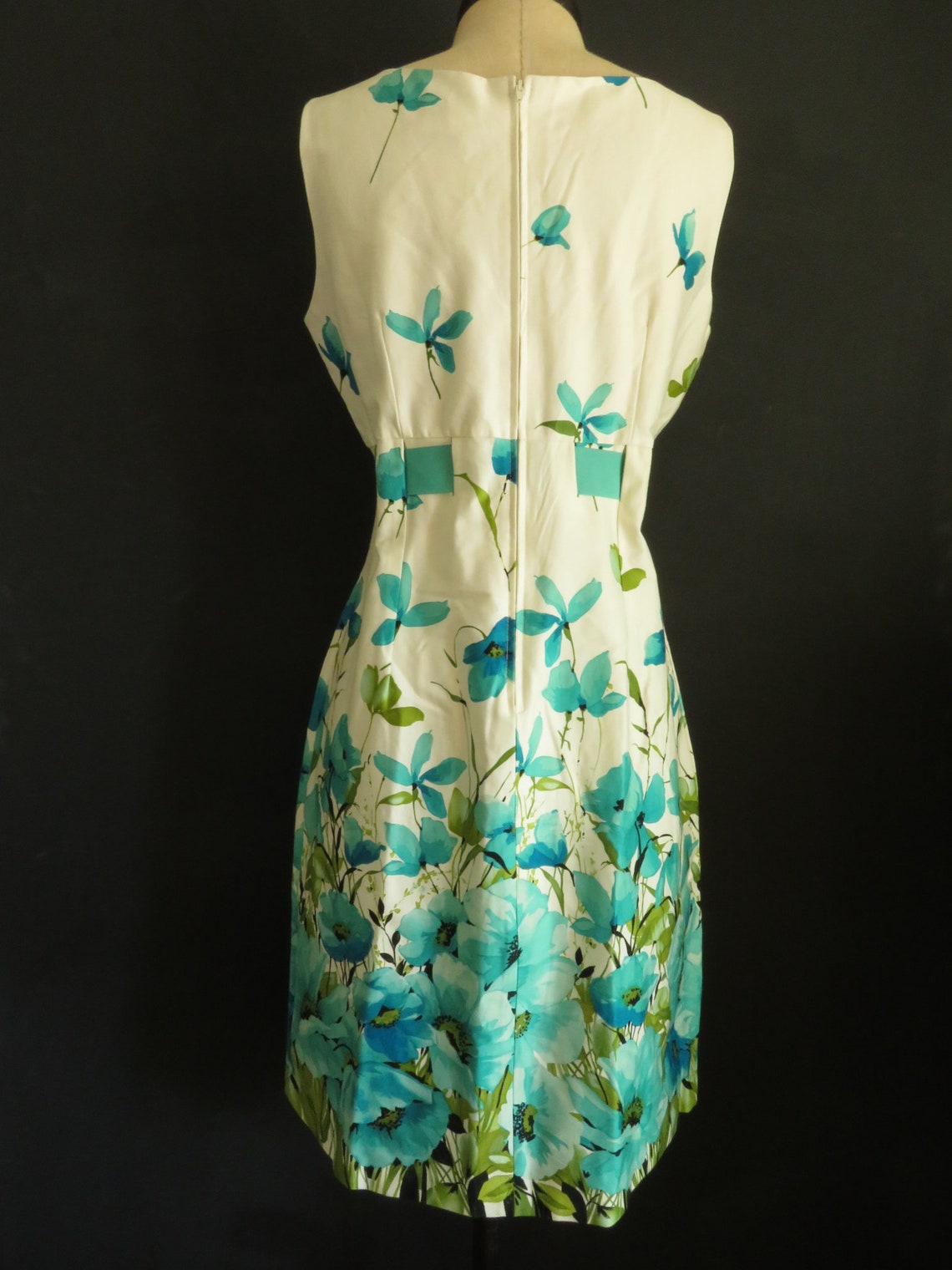 80s Sundress Deadstock R&K Original 1950-60s Styling Aqua Blue - Etsy