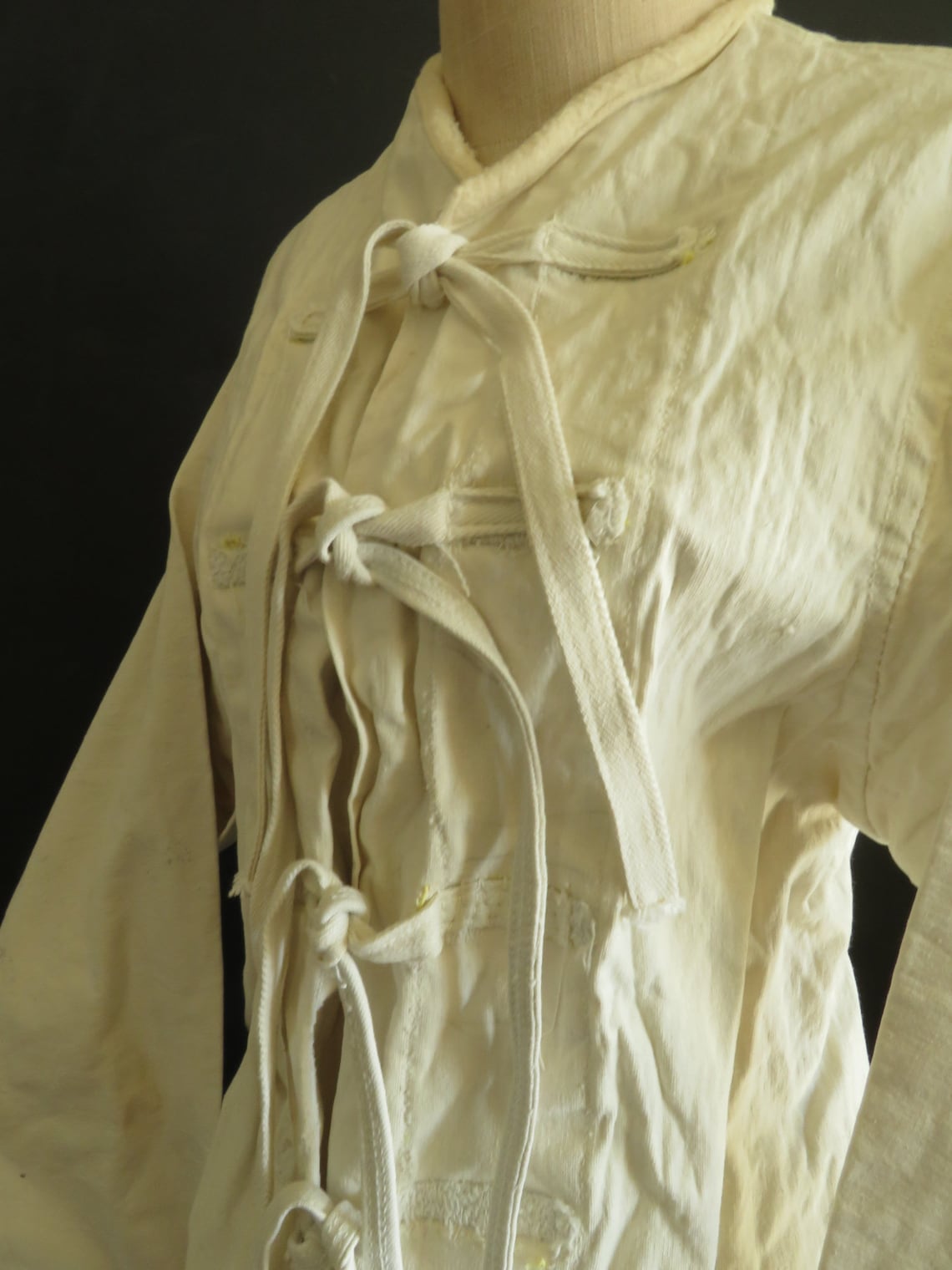 1900s Antique Straitjacket Off-white Canvas Institutional Straight ...