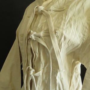 1900s Antique Straitjacket Off-white Canvas Institutional Straight ...