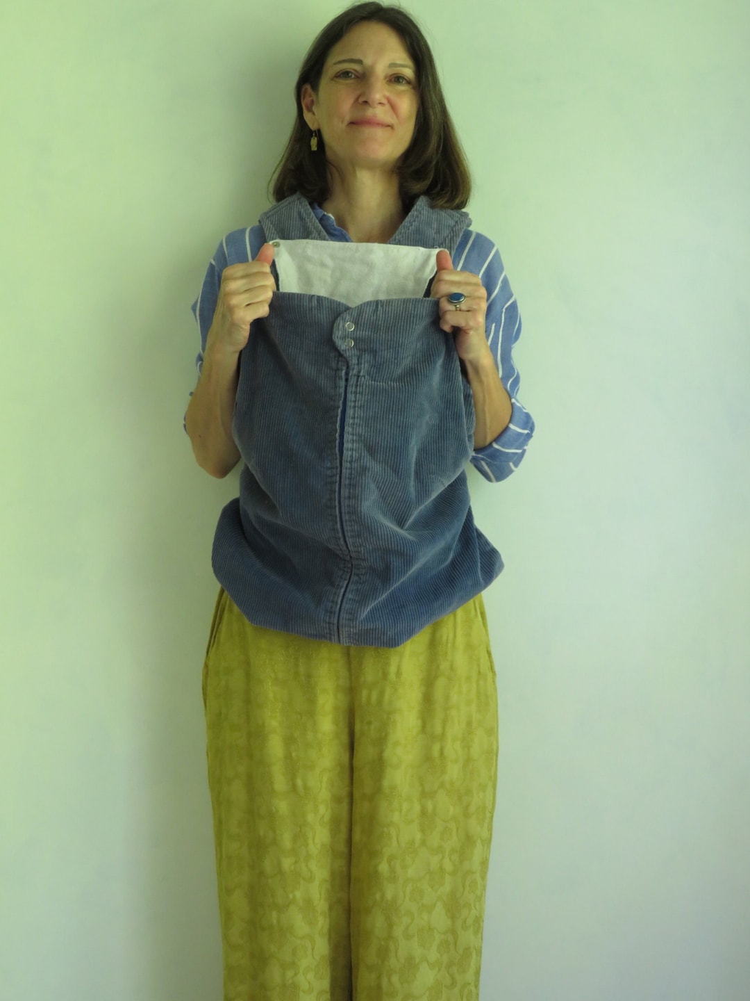 70s Snugli Baby Carrier Vintage Baby Carrier Blue Cotton Wide-wale ...