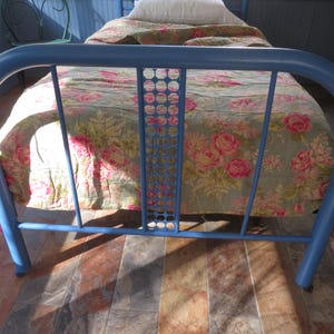 1930s Vintage Blue Metal Twin Bed Frame - Etsy