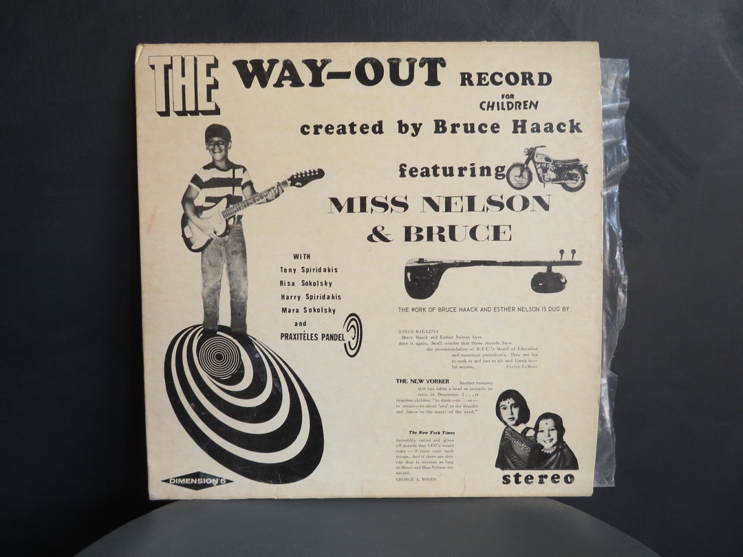 1968 the Way-out Record for Children Vinyl LP Bruce Haack and Miss ...