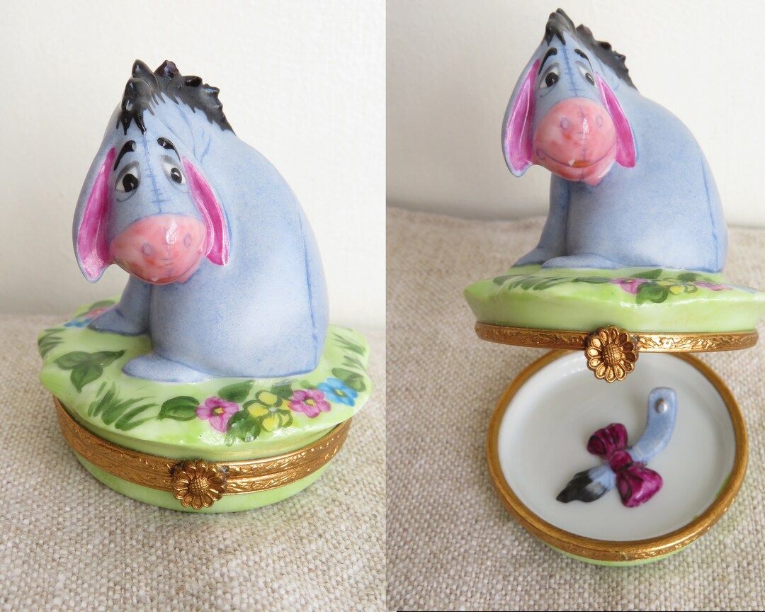 90s Limoges Box EEYORE Disney Winnie the Pooh ARTORIA Limoges Trinket ...