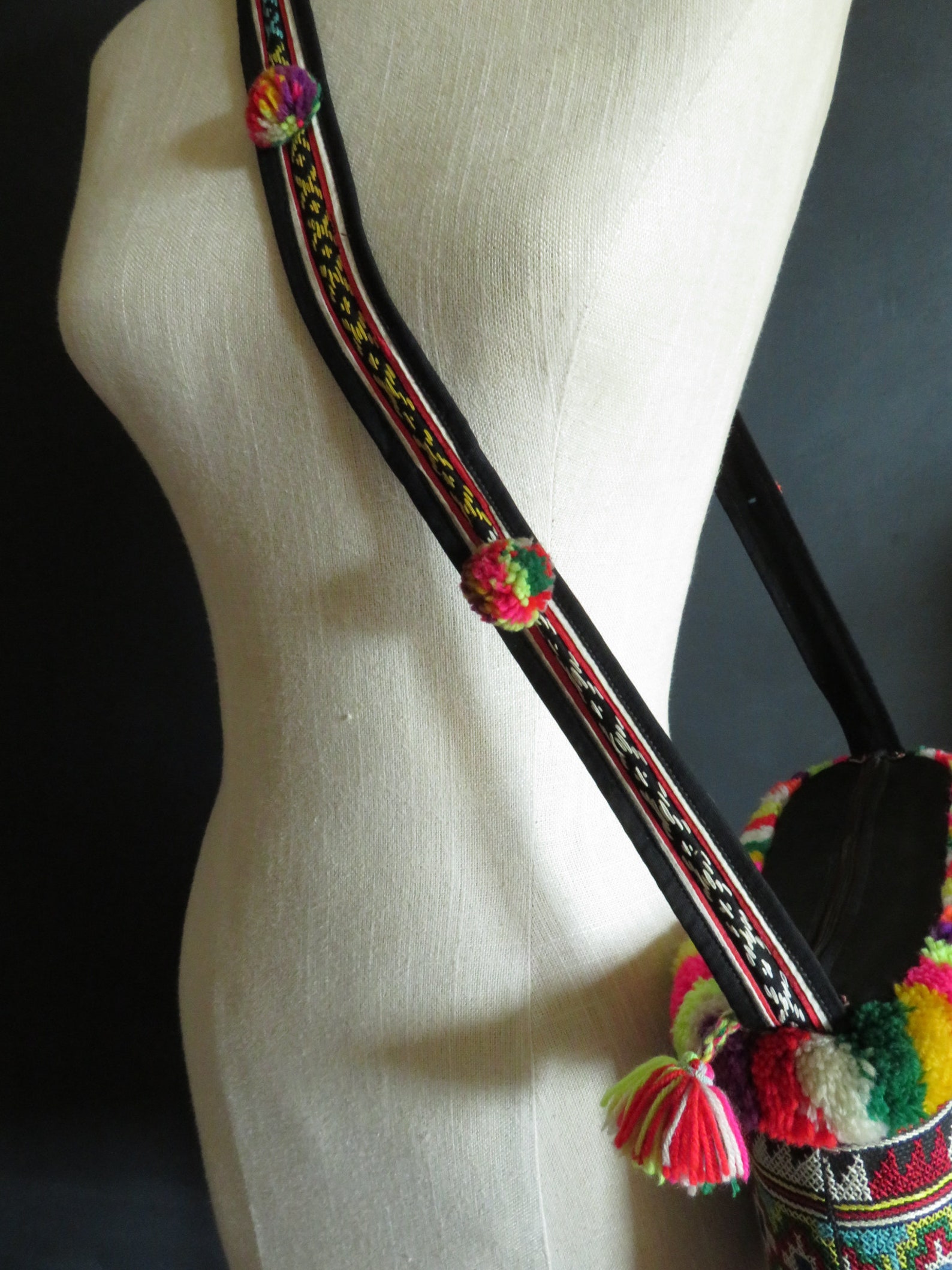 Boho Embroidered Shoulder Bag Thailand Colorful Small Thai - Etsy