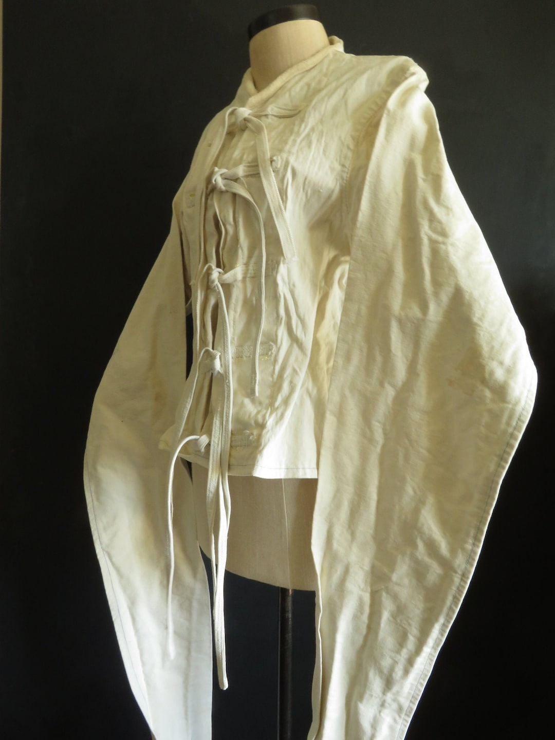 1900s Antique Straitjacket Off-white Canvas Institutional Straight ...