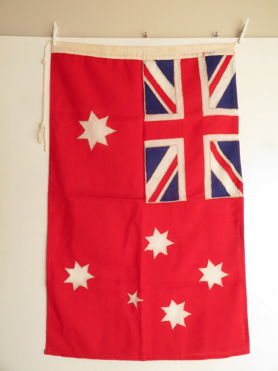 Vintage Australian Merchant Wool Flag Cheong Lee Flag & Sail Maker Hong ...