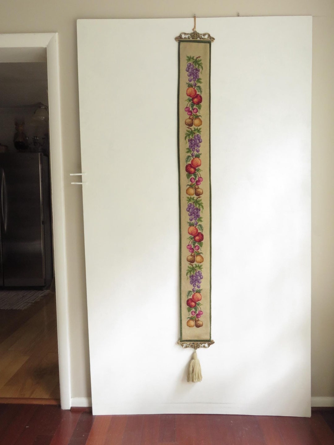 Vintage 75" Needlepoint Wall Hanging Long Vertical Needlepoint - Etsy