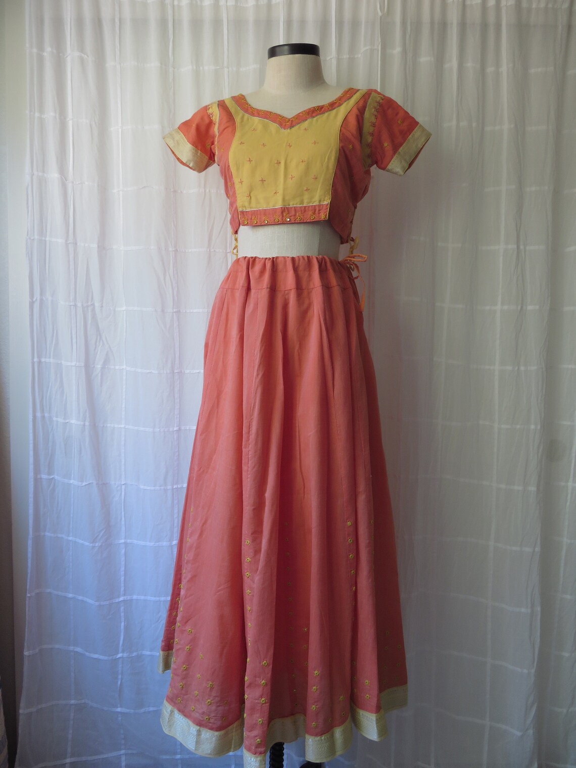 Rare Vintage Indian Outfit Gagra Choli Ghagra Choli Gopi Skirt - Etsy