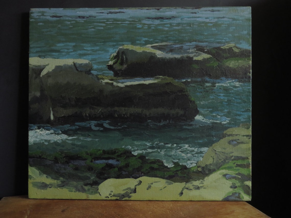 70s Peter Loftus Rare Early Work Santa Cruz Coast Landscape - Etsy