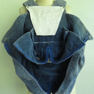 70s Snugli Baby Carrier Vintage Baby Carrier Blue Cotton Wide-wale ...