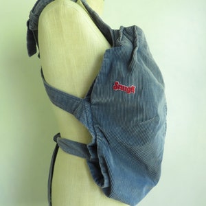 70s Snugli Baby Carrier Vintage Baby Carrier Blue Cotton Wide-wale ...