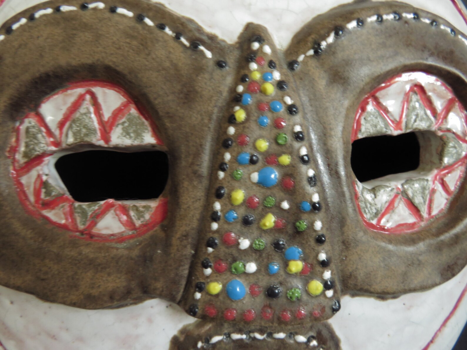 Raku Tribal Mask Handmade Ceramic Clay Ethnic Mask Wall - Etsy