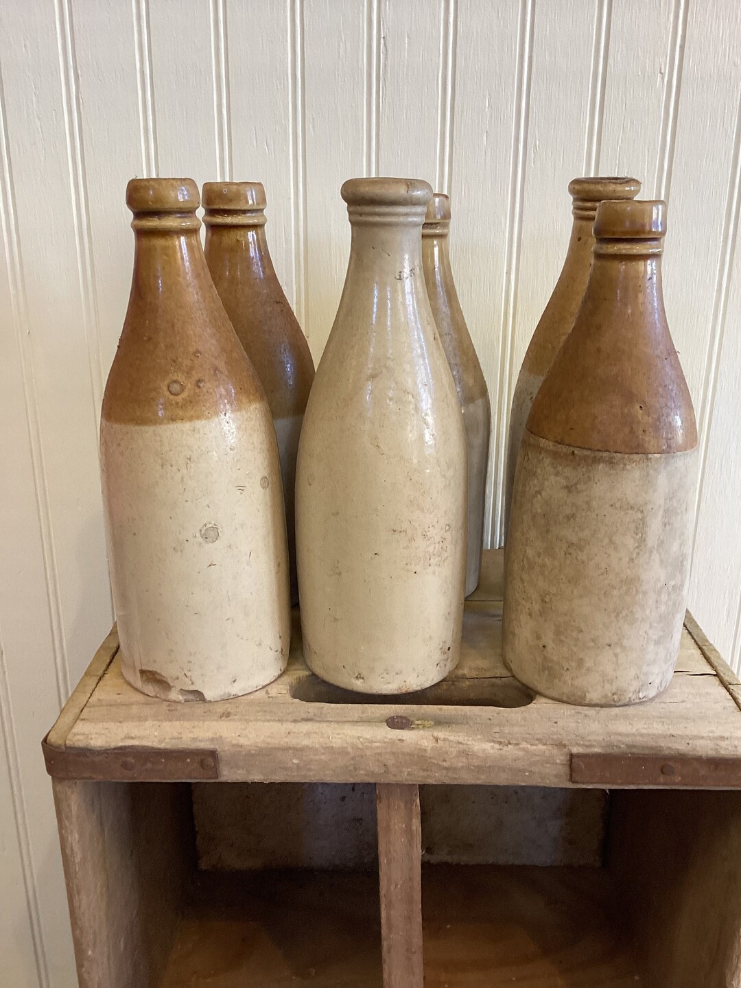 Civil War Ginger Beer Bottles Stoneware Bottles Murray Buchan Pottery ...
