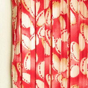 Silk Plisse Red & Pink Blouse Pleated Tank Top Sleeveless Silk Plisse ...