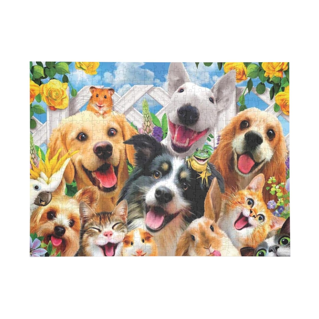 Funny Pet Puzzle, Dog Lover Gift, Pet-themed Puzzle, Perfect for Kids ...