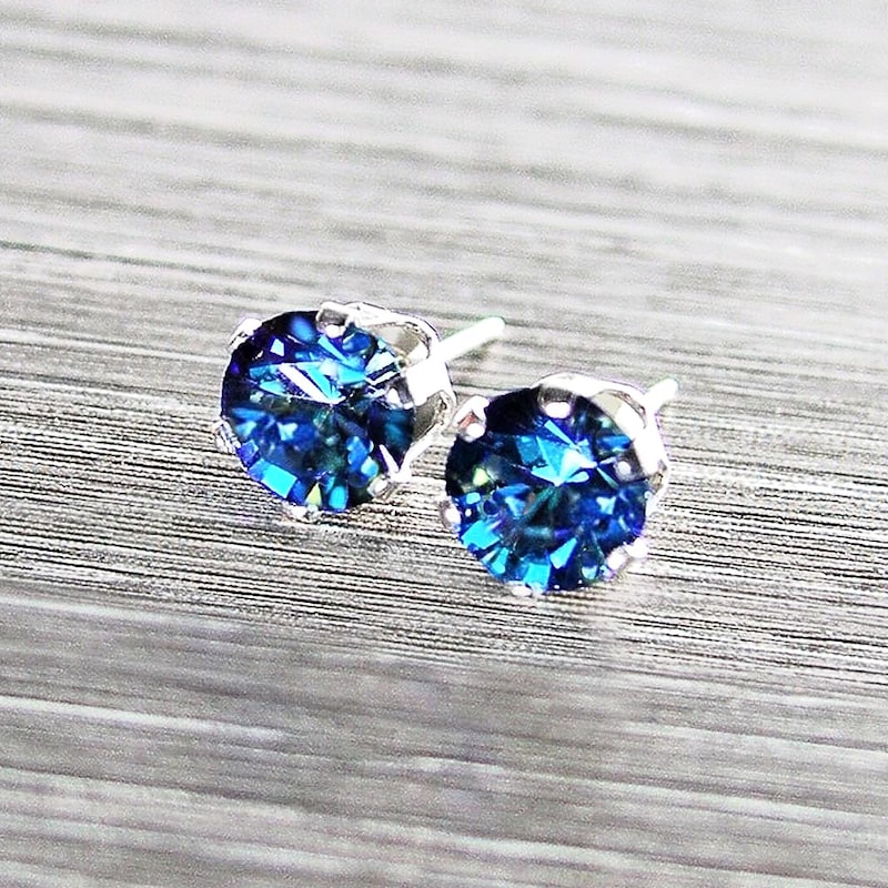 Oval Swarovski Earrings - Etsy