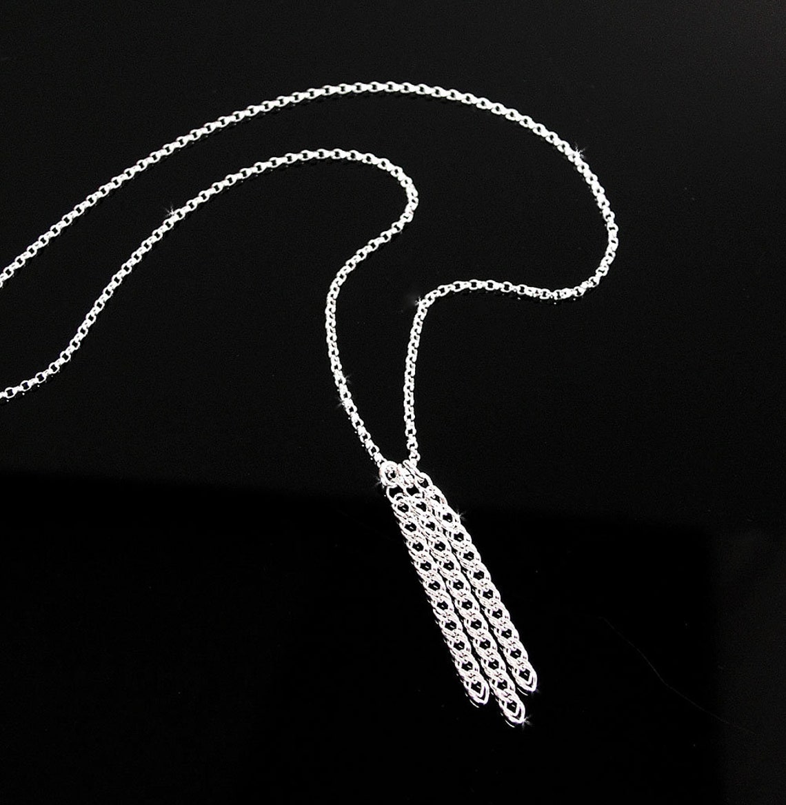 Sterling Silver Chain Necklace Dainty Everyday Necklace | Etsy