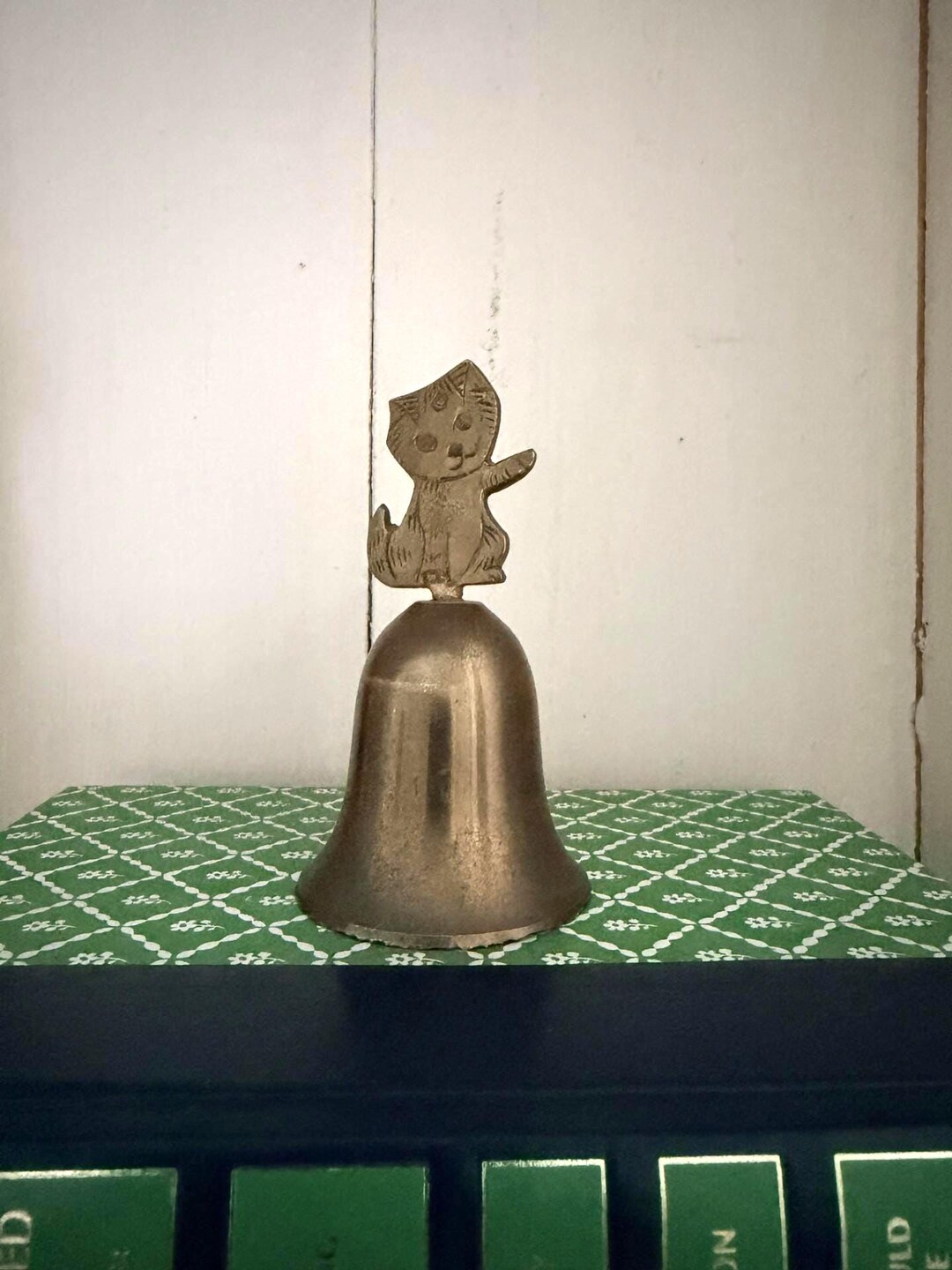 Vintage Brass Cat Bell - Etsy