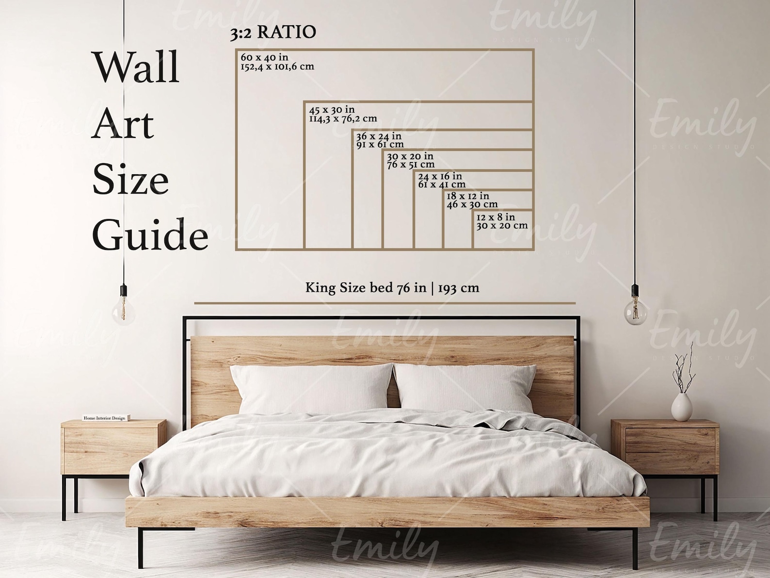 Wall Art Size Guide, Frame Size Guide, Comparison Chart, Poster Size ...