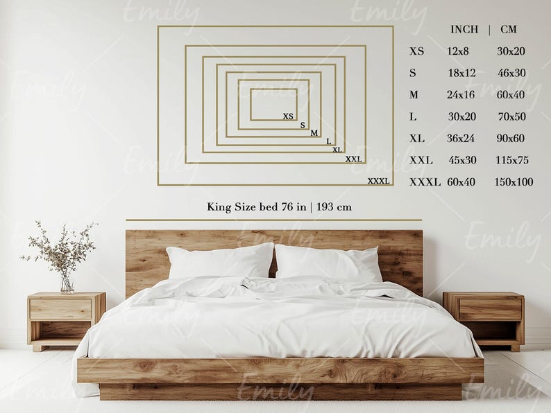 Etsy Seller Size Guide, Wall Art Dimensions Chart, Print Size Guide ...