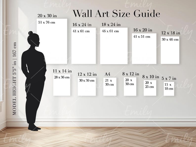 Wall Art Size Guide, Frame Size Guide, Print Size Guide, Comparison ...