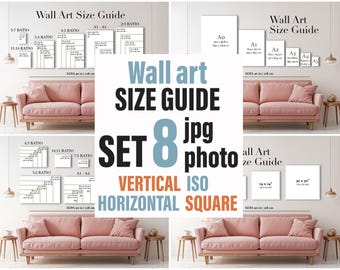 Wall Art Size Guide, Frame Size Guide, Poster Size Chart, Comparison ...