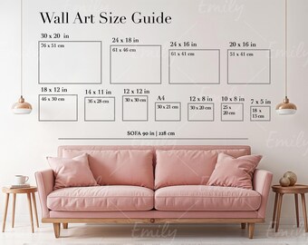 Etsy Seller Size Guide, Wall Art Dimensions Chart, Print Size Guide ...