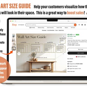 Wall Art Size Guide, Print Sizing Chart (JPG Digital Download) - Etsy