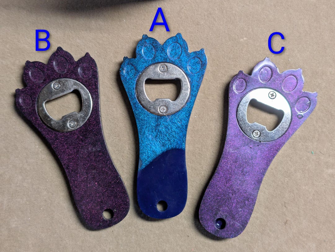 Paw Print Bottle Openers Many Other Colors Available. Also Available ...