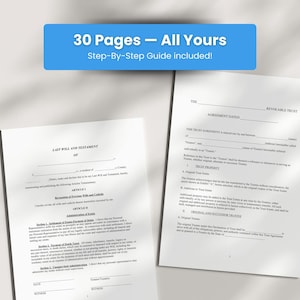 Custom Revocable Living Trust Kit for Individuals - DIY Revocable Trust ...